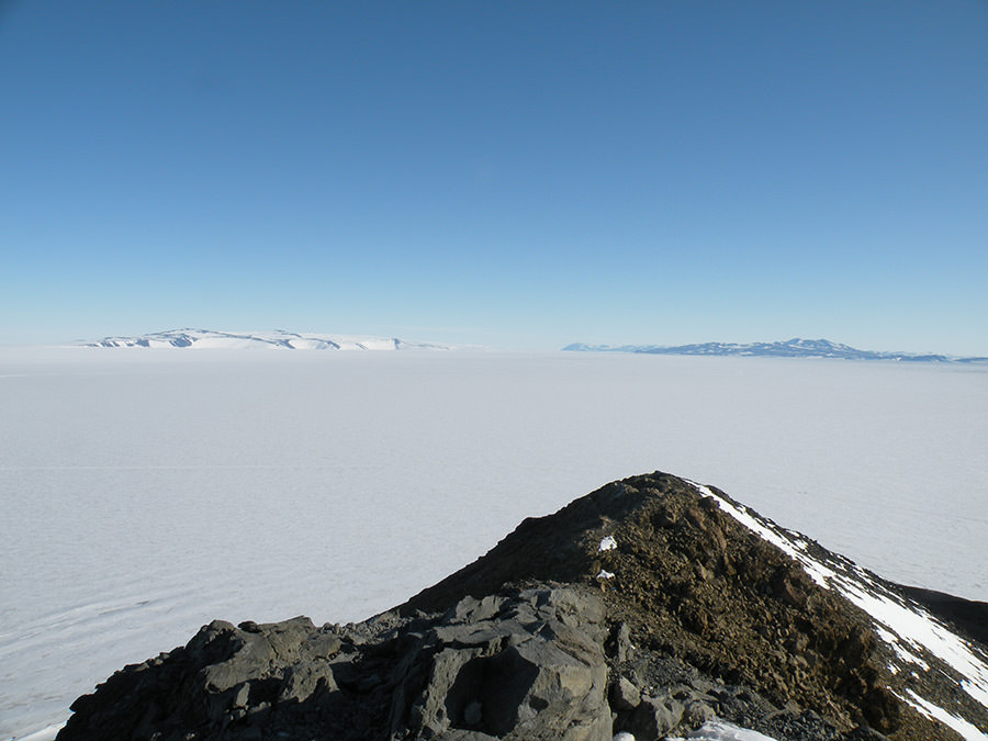 The frozen volcanoes