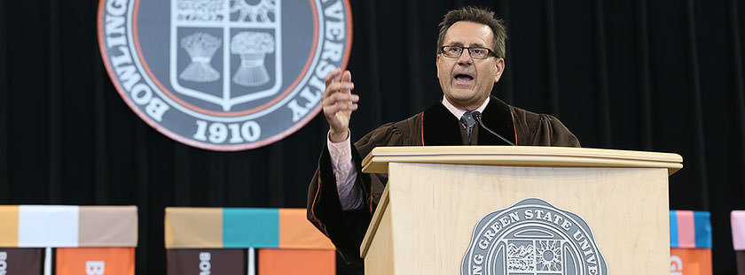 James E. Dunlap tells graduates to be fearless in taking on the unknown