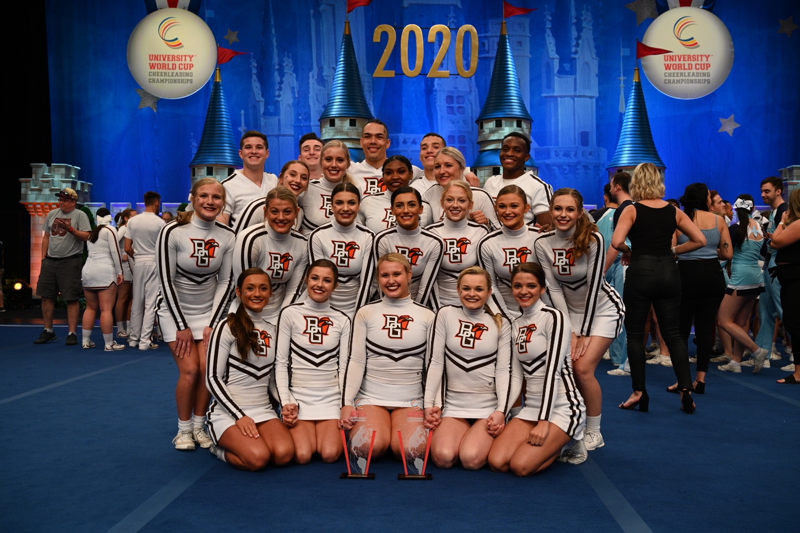 BGSU cheer team wins back-to-back at the University World Cup Championship