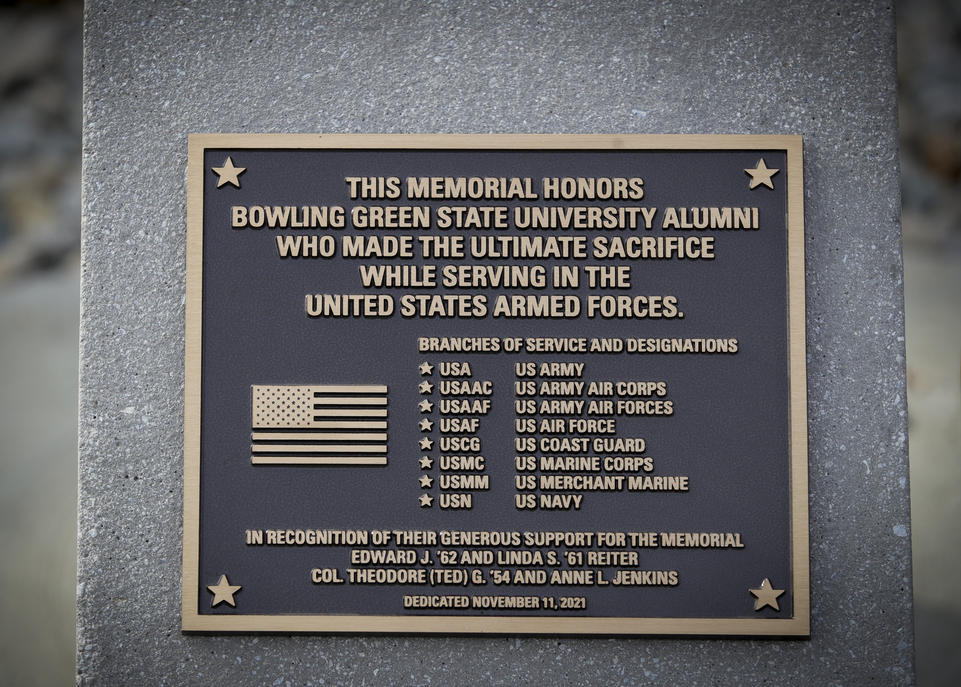 BGSU dedicates new Veterans Memorial to honor service, sacrifice of U.S ...